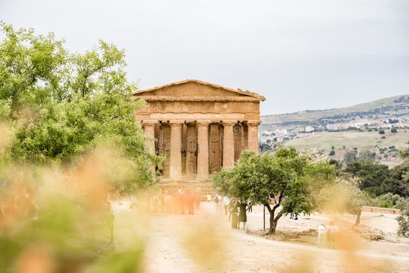Agrigento Valley of the Temples, Greek Temple Built in the 5th Century ...