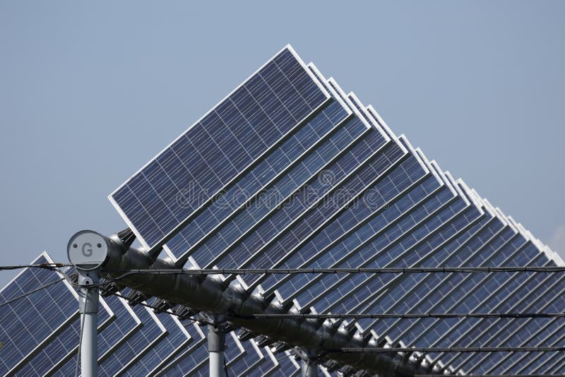 Agrivoltaic stock photo. Image of cell, blue, clean - 228971230