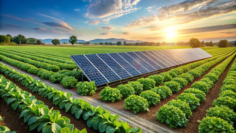Agrivoltaics Solar Powered Farmland Integration with Vibrant Crops and ...