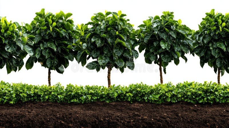 In an Agroforestry Setup, Trees are Planted in a Row with Crops ...
