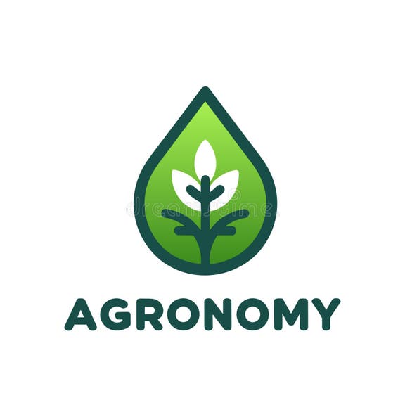Agronomy Logo Design. Concept of Caring for the Environment Stock ...
