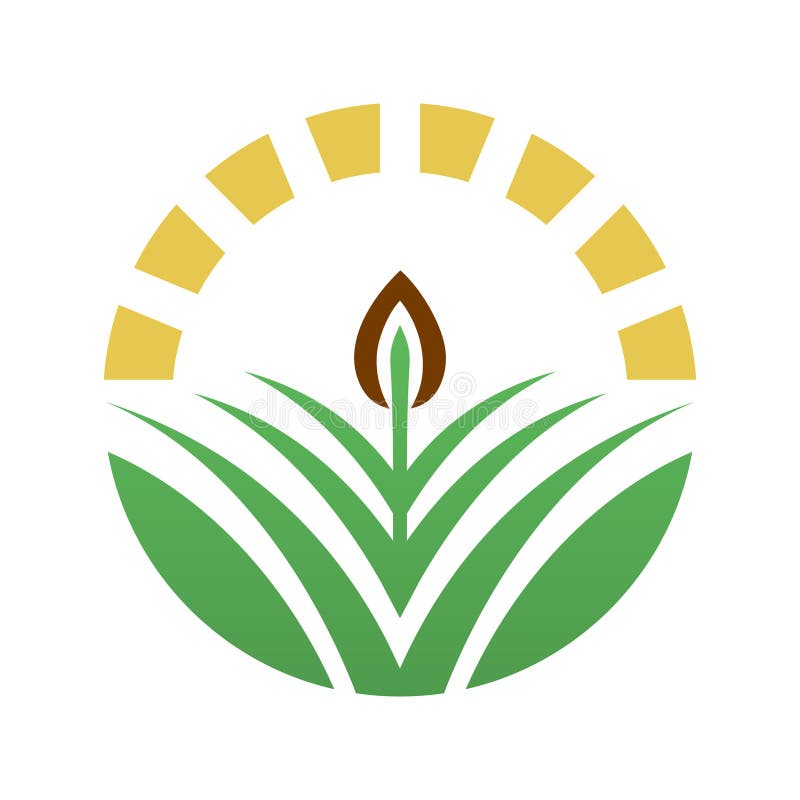 Agronomy Logo Icon. Agriculture Logo Design. Agronomy Logo with Plants ...