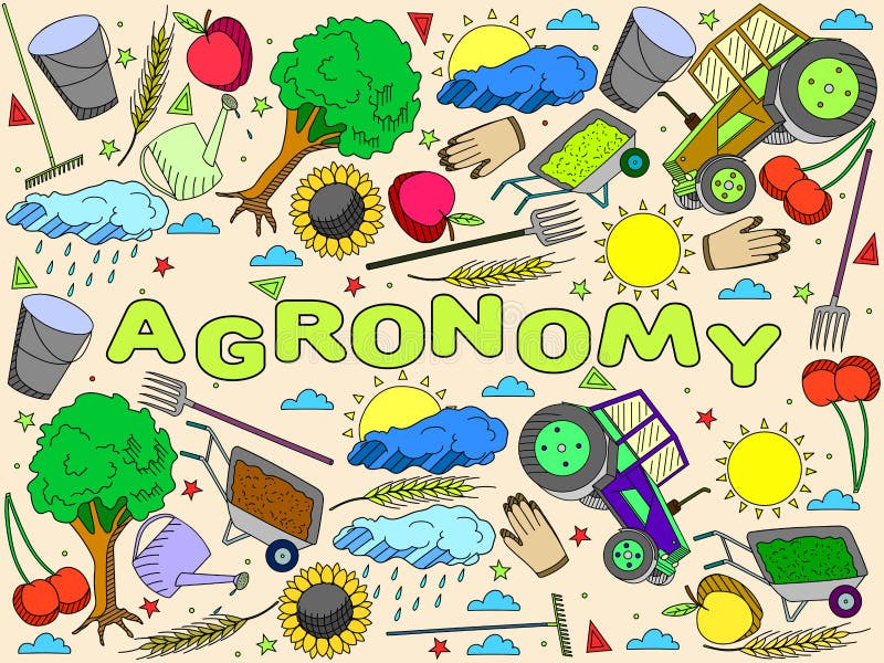 Agronomy Vector Icon Sign Symbol Stock Vector - Illustration of crop ...