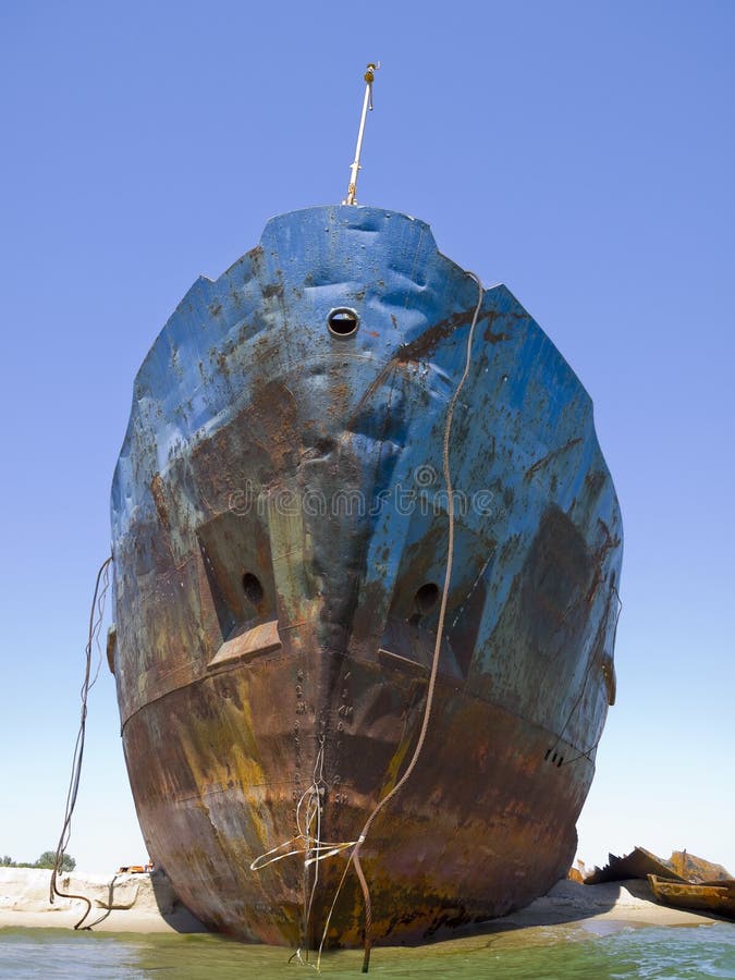 Aground stock image. Image of ship, accident, freighter - 13127507