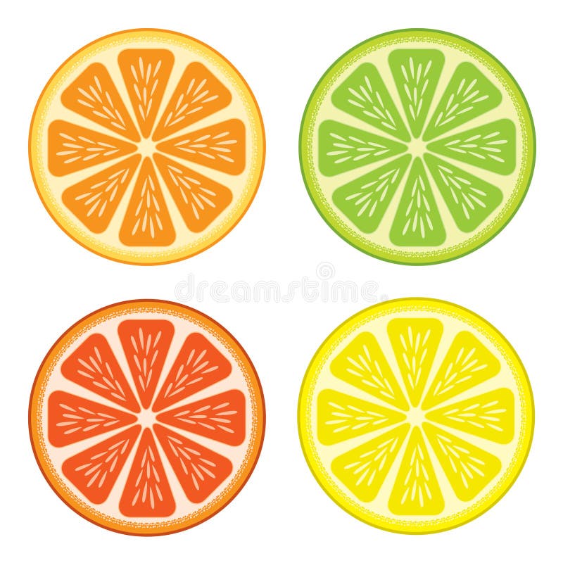 Ensemble D Agrumes Stock Illustrations, Vecteurs, & Clipart – (367 ...