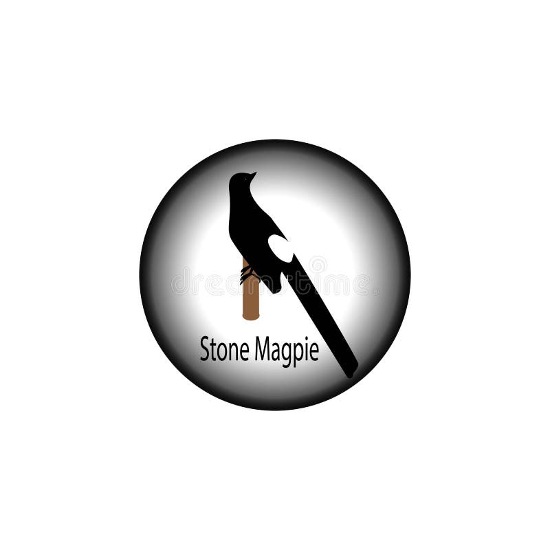 Stone Magpie,icon Logo Vector Design Stock Vector - Illustration of ...