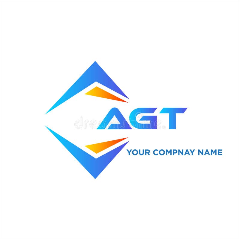AGT Abstract Technology Logo Design on White Background. AGT Creative ...