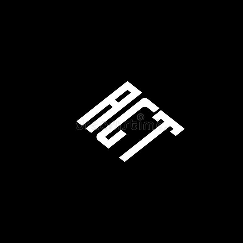 AGT Letter Logo Design on Black Background Stock Illustration ...