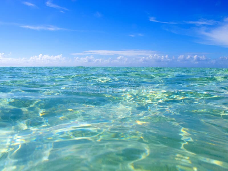 Agua De La Turquesa Del Caribe Imagen de archivo - Imagen de verano ...