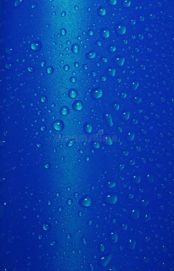 Fondo Azul Con Gotas Del Agua Imagen de archivo - Imagen de brillante ...
