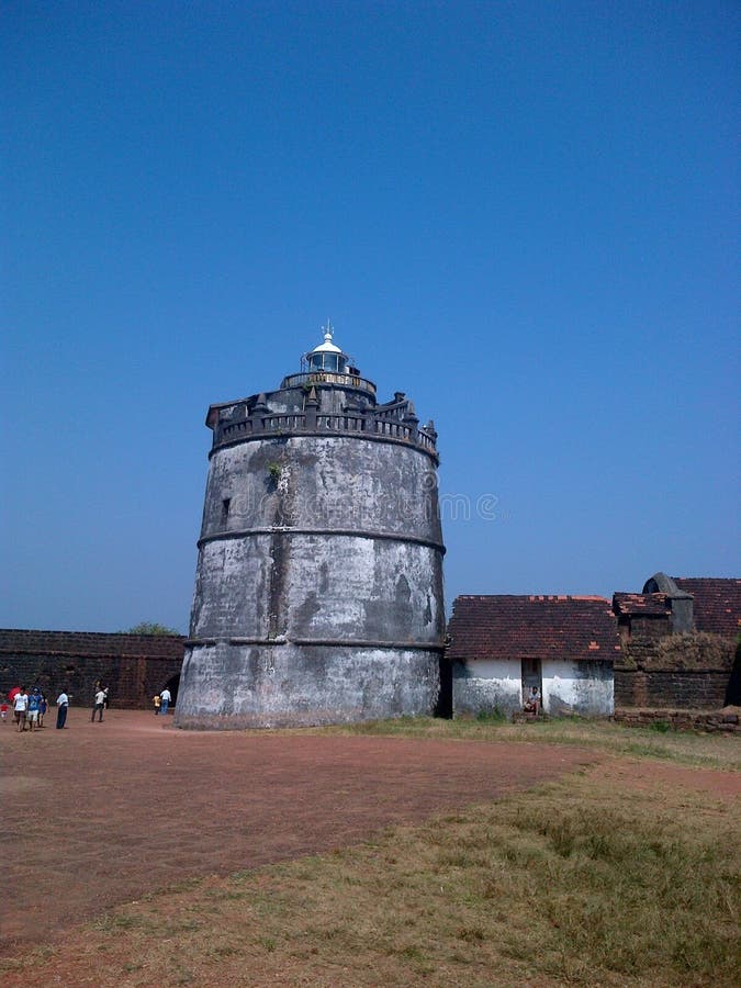 Aguada fort in Goa stock image. Image of fort, history - 197940597
