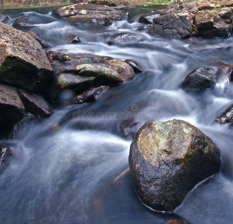 Aguas corrientes del río foto de archivo. Imagen de ambiente - 8096592
