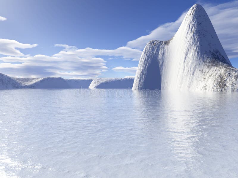 Aguas heladas stock de ilustración. Ilustración de escaso - 4610804