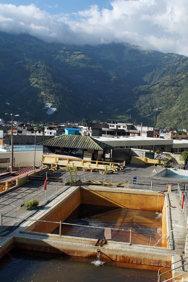 Aguas Termales En Banos, Ecuador Foto de archivo - Imagen de caliente ...