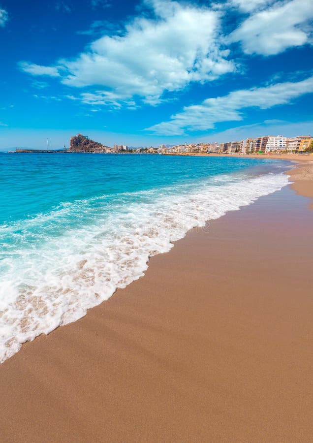 Aguilas Levante Strand Murcia in Spanje Stock Afbeelding - Image of ...