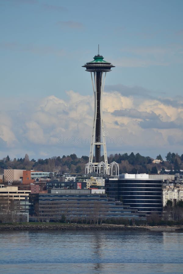 Aguja En La Noche, Seattle, Washington Del Espacio De Seattle Imagen de ...