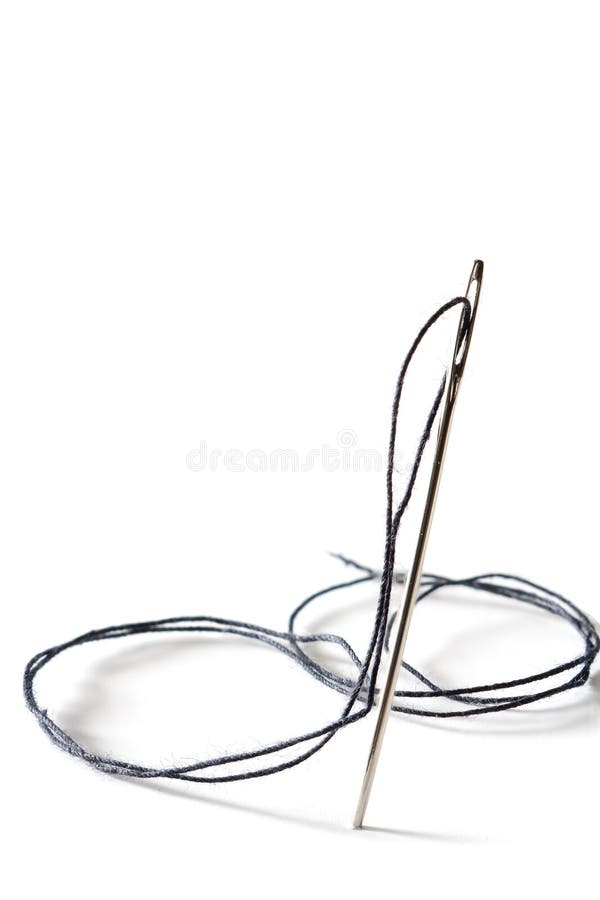 Agulha e linha imagem de stock. Imagem de doméstico, costura - 18988673