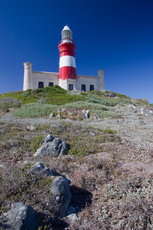 Agulhas Lighthouse stock image. Image of terrain, agulhas - 13494137