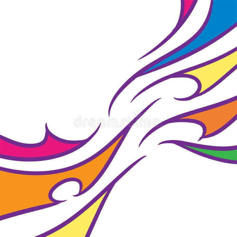 Abstract Background with Colorful Swoosh Wavy Twisted Lines Stock ...
