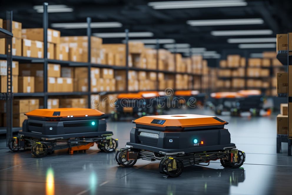 AGVs and Robots Collaborate for Efficient Parcel Sorting, Processing Hundreds Hourly Stock ...