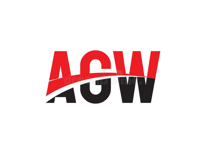 AGW Letter Initial Logo Design Vector Illustration Stock Vector ...