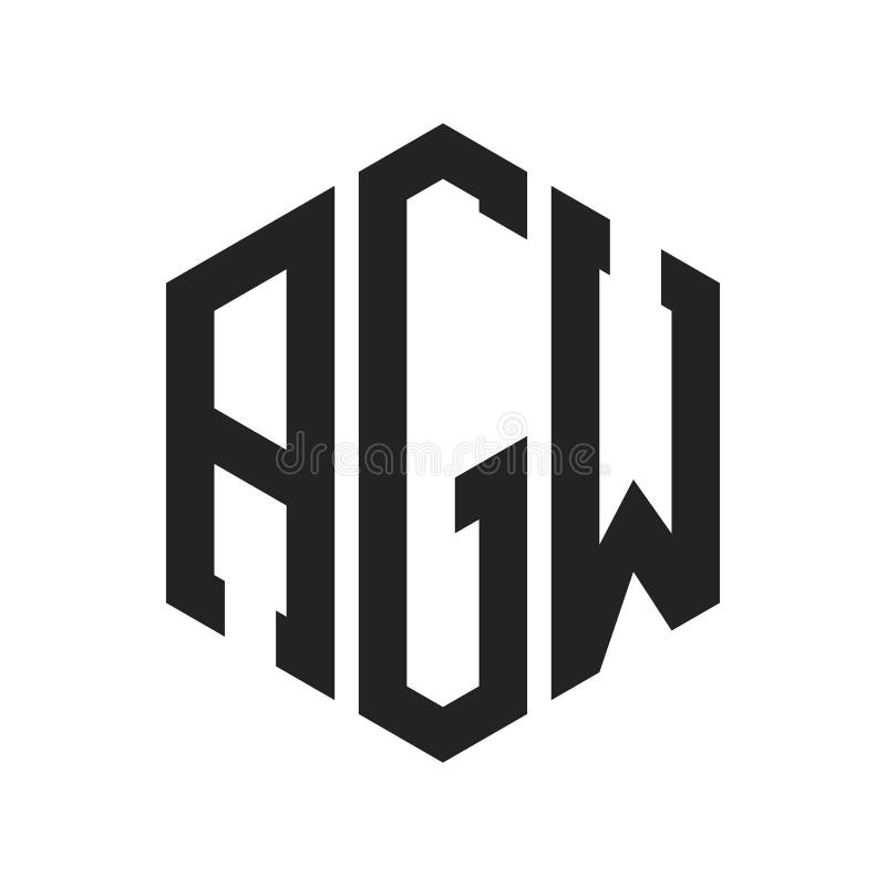 AGW Logo Design. Initial Letter AGW Monogram Logo Using Hexagon Shape ...