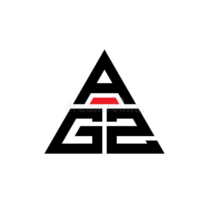 AGZ Triangle Letter Logo Design with Triangle Shape. AGZ Triangle Logo ...