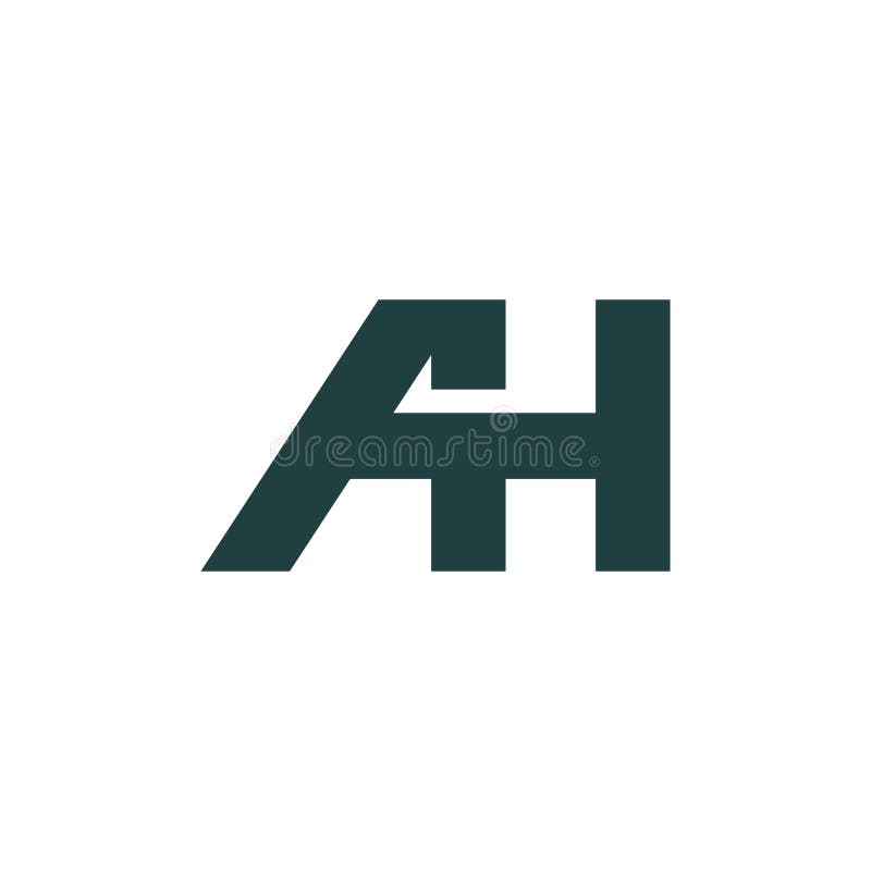 AH abstract vector logo stock vector. Illustration of identity - 384199737