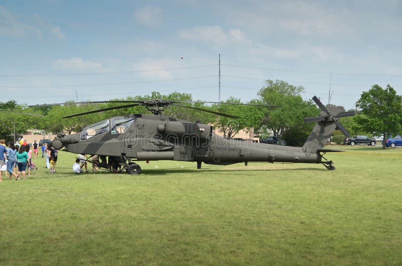 AH-64 Apache Helicopter Display Editorial Image - Image of government ...