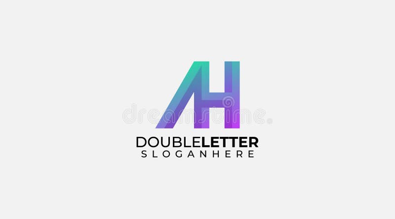 AH Letter Logo Design. Creative Modern a H Letters Icon Vector ...