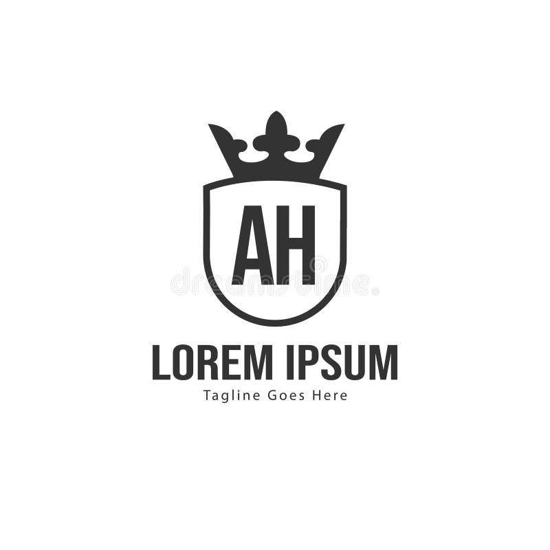 AH Letter Logo Design. Creative Modern AH Letters Icon Illustration ...
