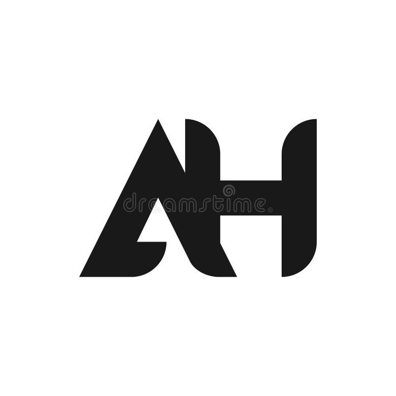 Initial Letter Ah Logo Or Ha Logo Vector Design Template Stock Vector ...