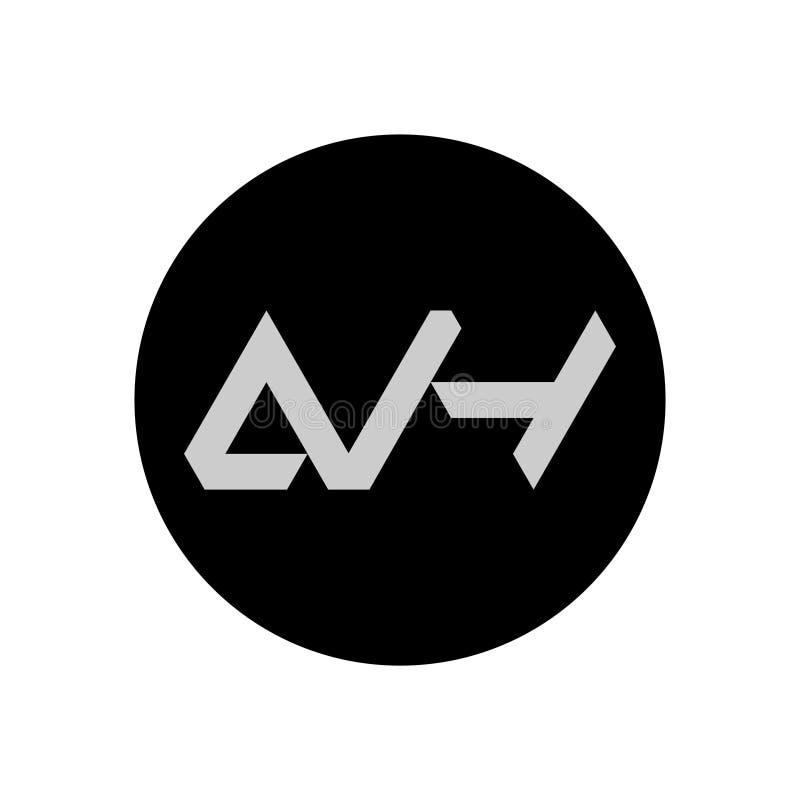 AH Letter Logo Design with Simple Style Stock Vector - Illustration of ...