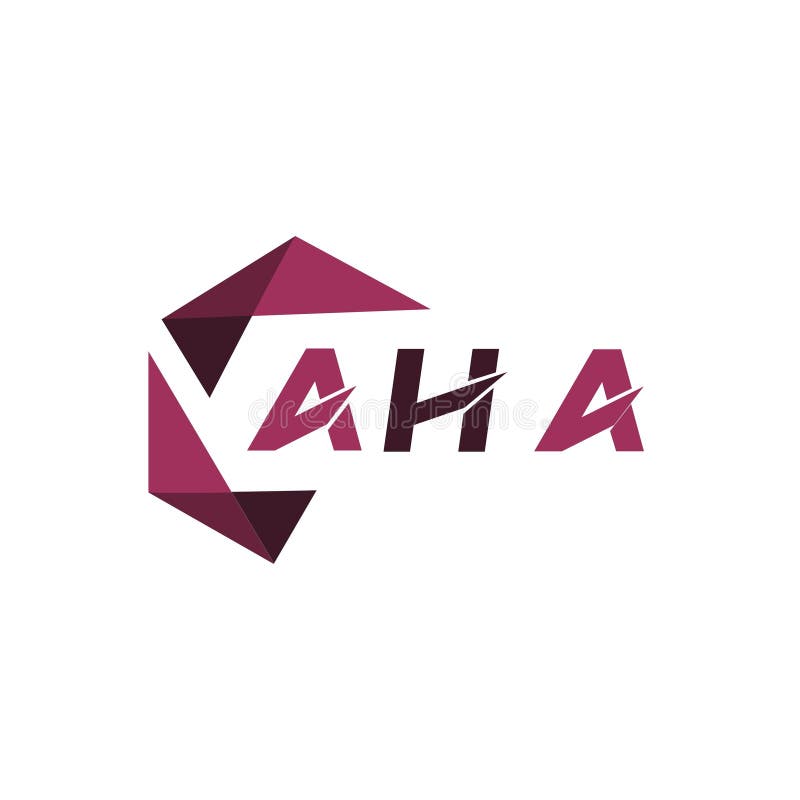 AHA Creative Minimalist Letter Logo. AHA Unique Vector Initials ...