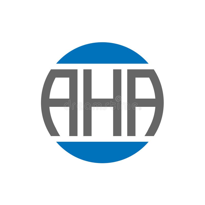 AHA Letter Logo Design on White Background. AHA Creative Initials ...