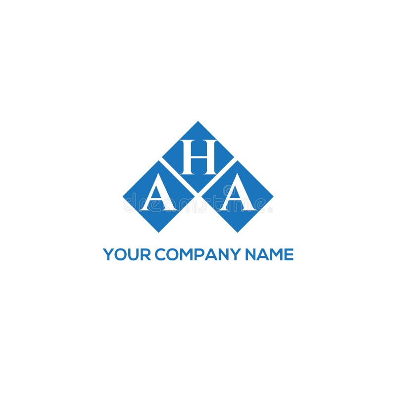 AHA Letter Logo Design on WHITE Background. AHA Creative Initials ...