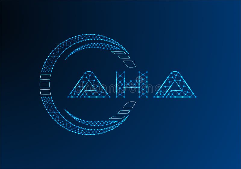 AHA Low Poly Letter Logo Vector Design. Stock Illustration ...