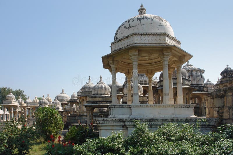 Ahar Cenotaphs stock image. Image of historic, udaipur - 25158159