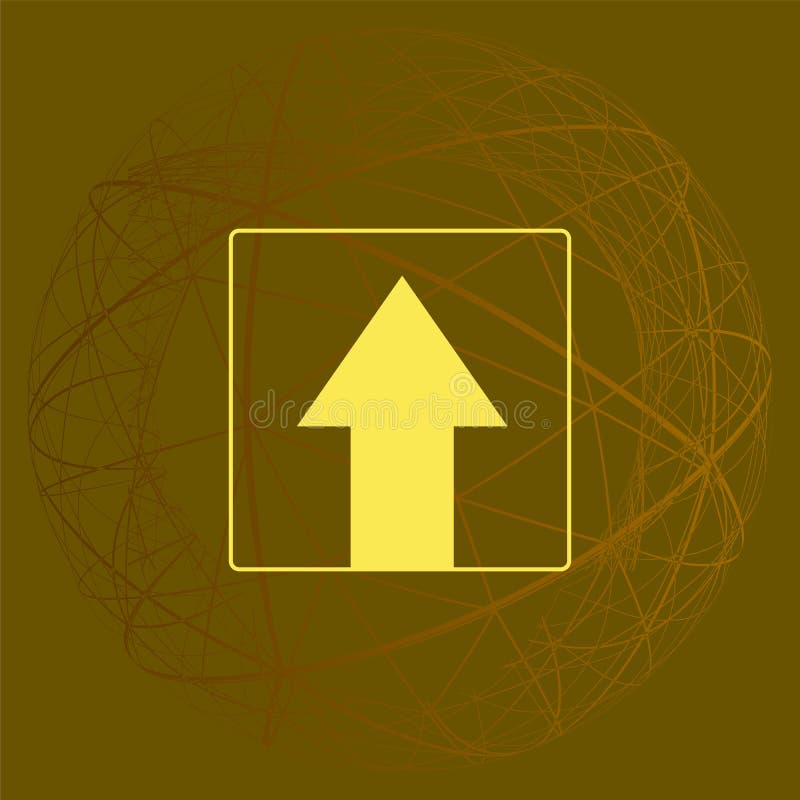 Ahead only, One Way Traffic Sign, Drive Straight Stock Illustration ...