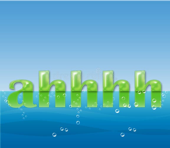 Ahhhhh stock illustration. Illustration of font, restful - 14362889