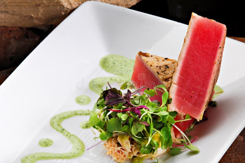 Ahi Tuna stock image. Image of wasabi, dinner, prepared - 21109789