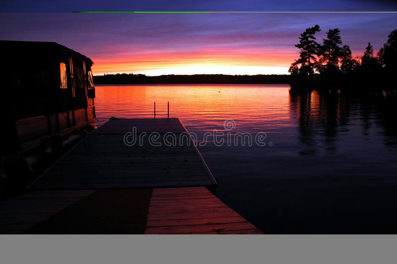 Ahmic Harbour stock image. Image of awesome, sunset, blue - 46767