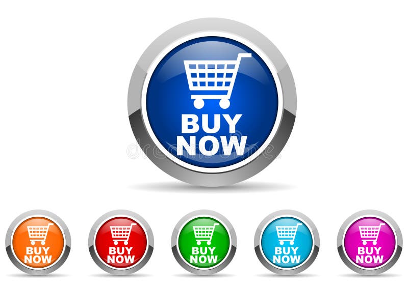 Ahora Compre Iconos Brillantes Stock de ilustración - Ilustración de ...