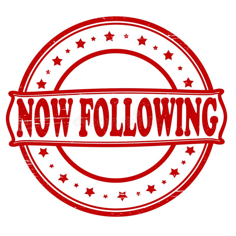 Ahora siguiendo stock de ilustración. Ilustración de muestra - 109740742