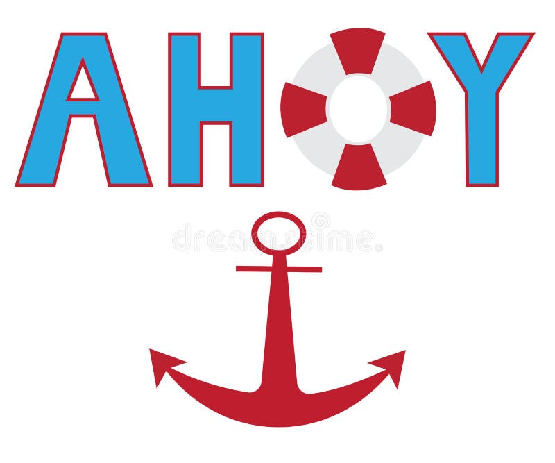 Ahoy it s a boy! stock vector. Illustration of card, invite - 24852313