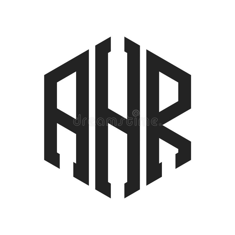 AHR Logo Design. Initial Letter AHR Monogram Logo Using Hexagon Shape ...