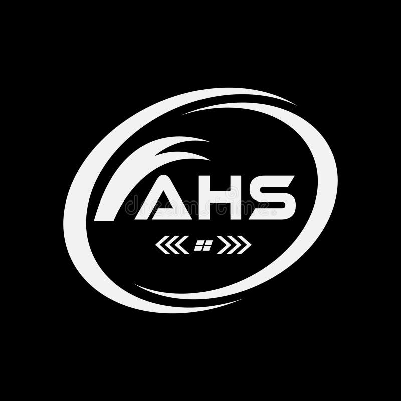 AHS Letter Logo Design. AHS Simple and Modern Monogram Logo Stock ...