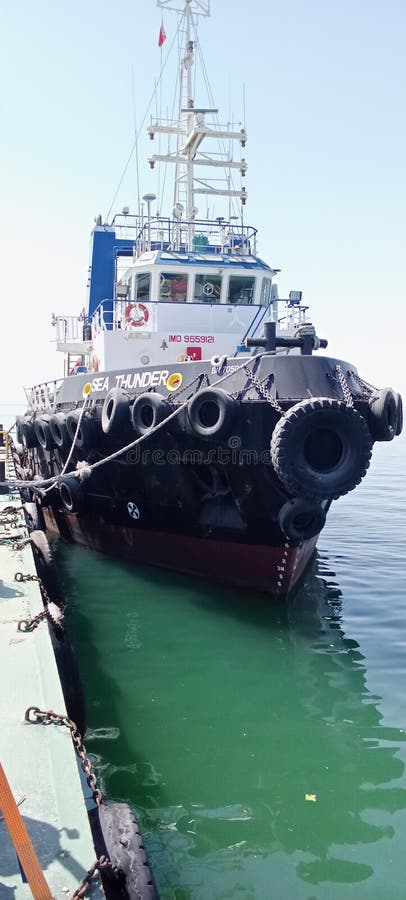 AHT & X28;anchor Handling Tug & X29; Alongside Barge Editorial Photo ...