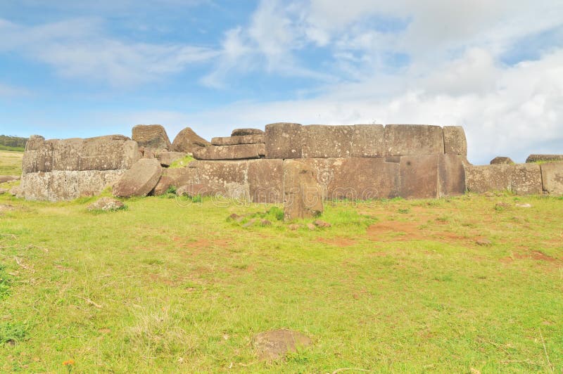 Ahu Vinapu Archaeological Site on Rapa Nui (Easter Island) in Polynesia ...