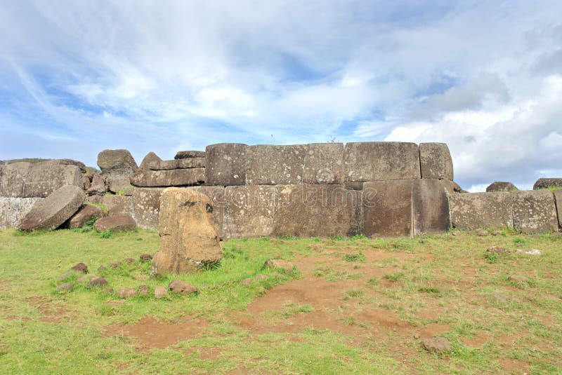 Ahu Vinapu Archaeological Site on Rapa Nui (Easter Island) in Polynesia ...